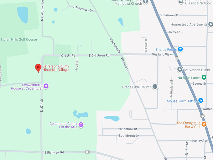 jefferson county historical village 10 map