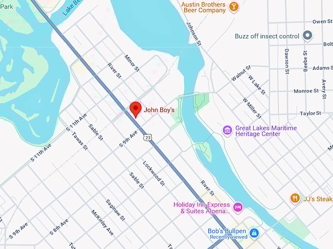 john boy's restaurant 10 map