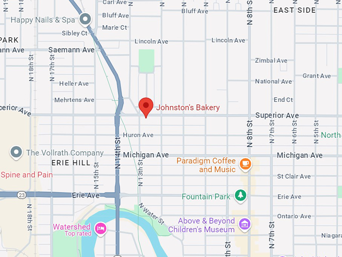 johnston's bakery 10 map