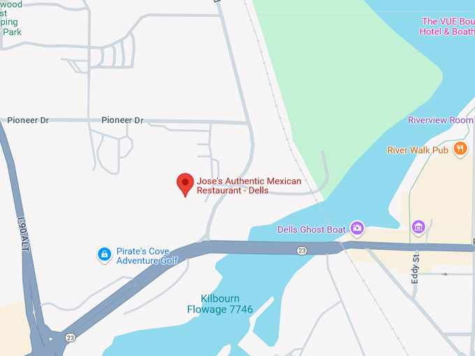 jose's authentic mexican restaurant 10 map