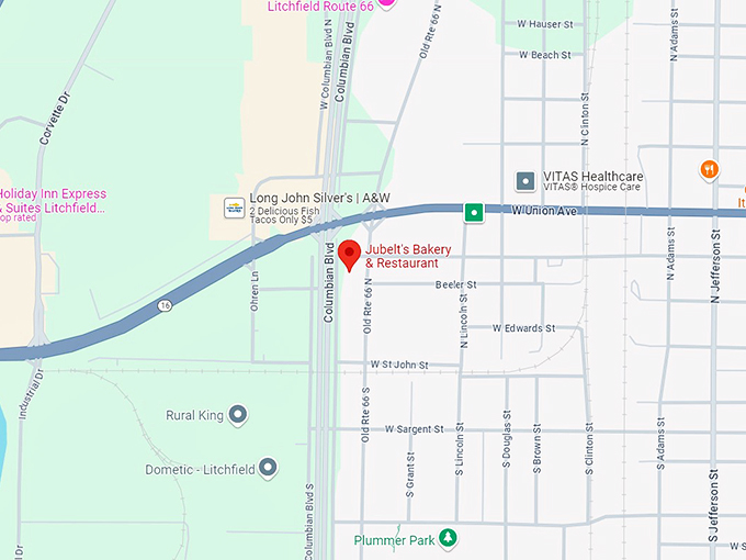 jubelt's bakery & restaurant 10 map