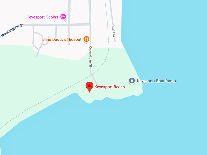 keyesport beach 10 map