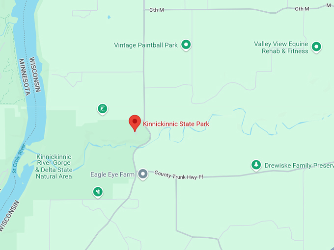 kinnickinnic state park 10 map