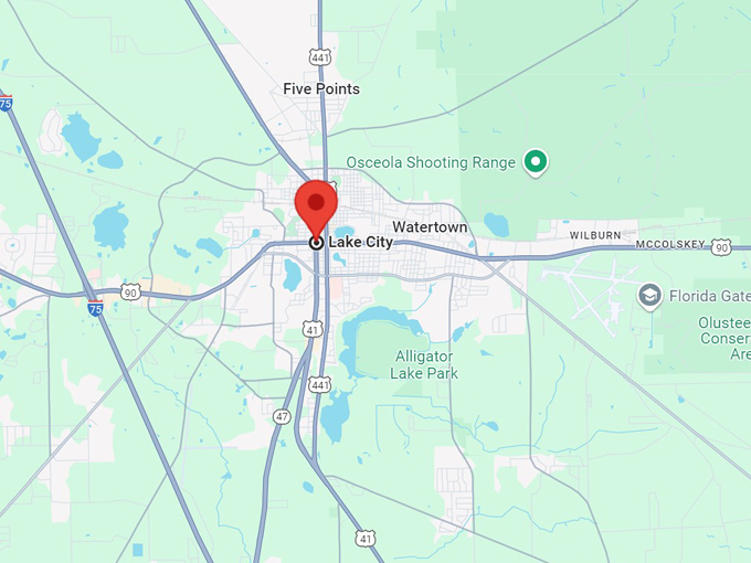 lake city, florida 10 map