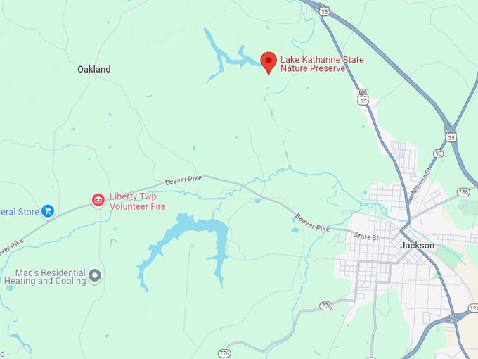 lake katharine state nature preserve 10 map