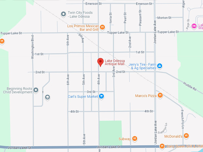 lake odessa antique mall 10 map