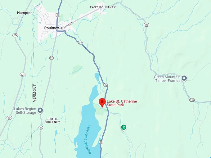 lake st. catherine state park map