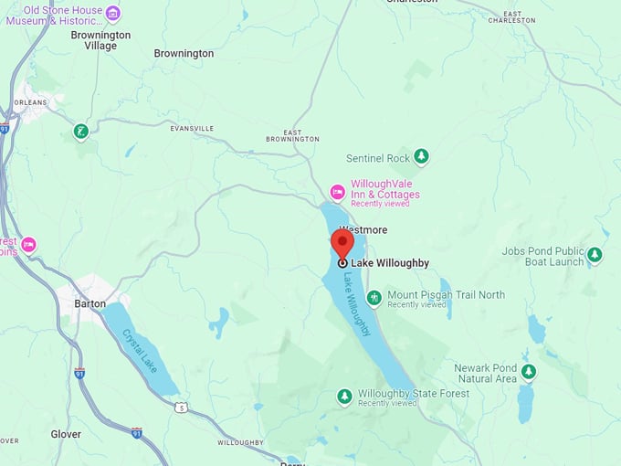 lake willoughby 10 map