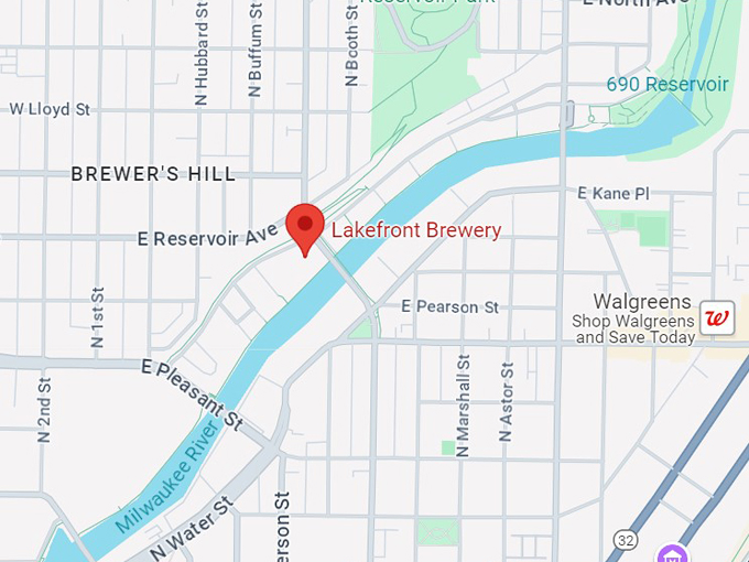 lakefront brewery milwaukee 10 map