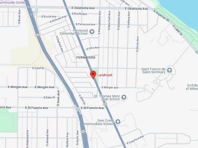 landmark family restaurant 10 map