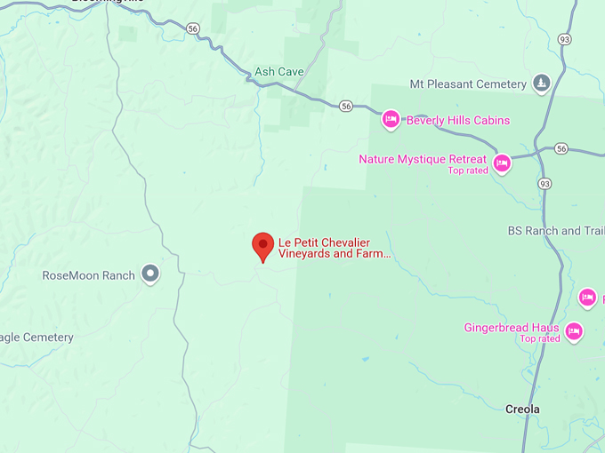 le petit chevalier vineyards and farm winery 10 map