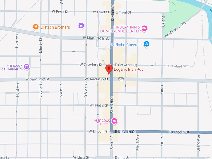 logan's irish pub 10 map