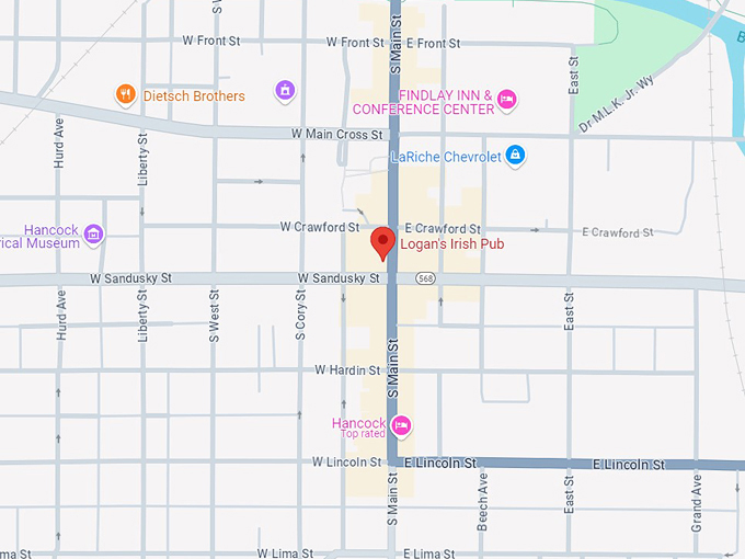 logan's irish pub 10 map