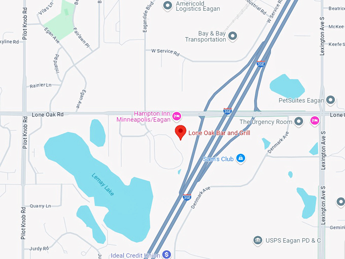 lone oak grill 10 map