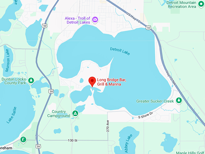 long bridge bar 10 map