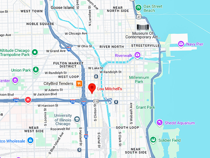 lou mitchell's 10 map