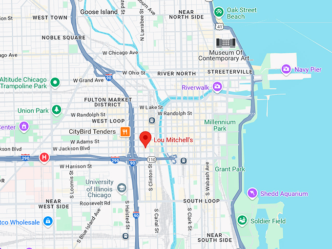 lou mitchell's 10 map