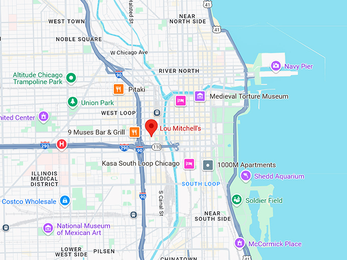 lou mitchell's 10 map
