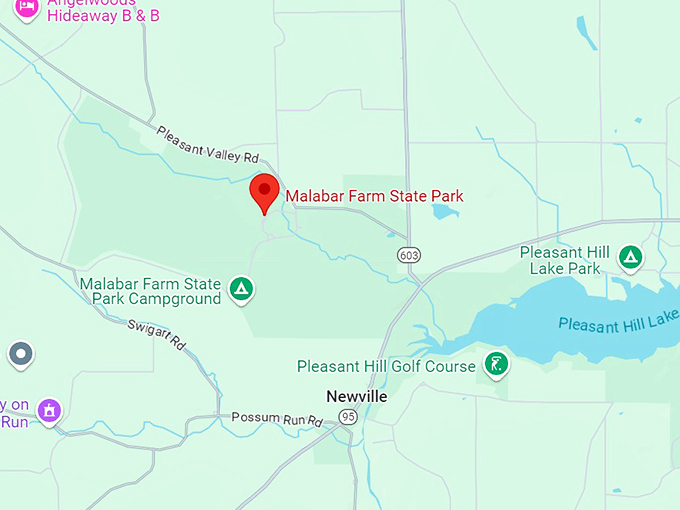 malabar farm state park 10 map