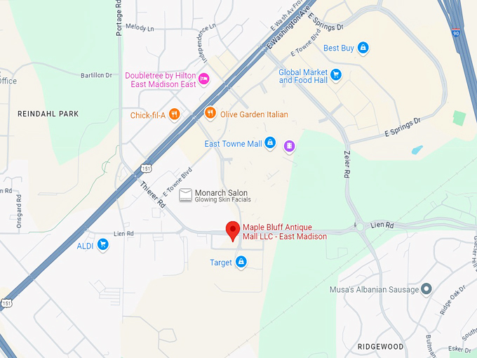 maple bluff antique mall llc 10 map