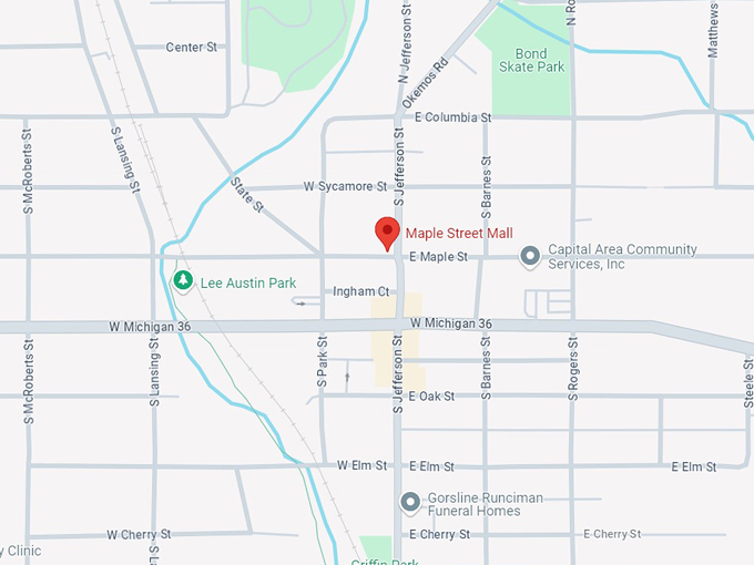 maple street mall 10 map