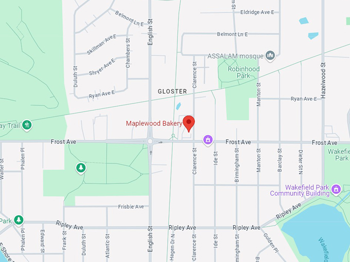 maplewood bakery 10 map