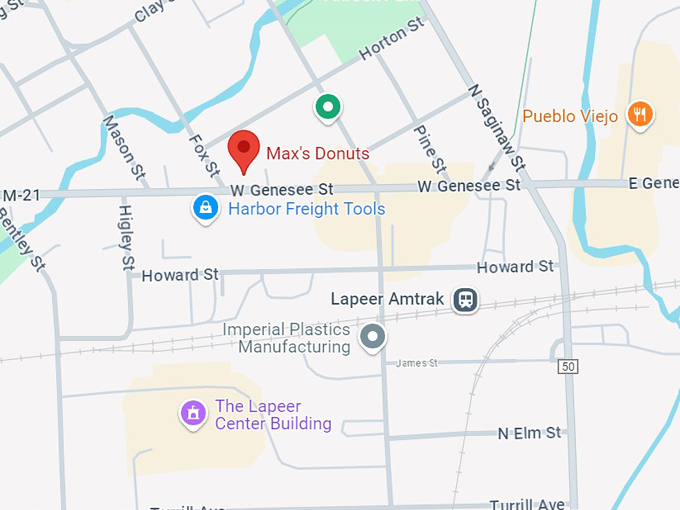 max's donuts 10 map