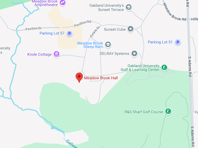 meadow brook hall 10 map