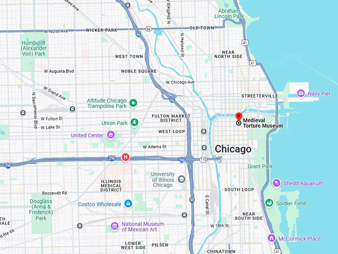 medieval torture museum 10 map