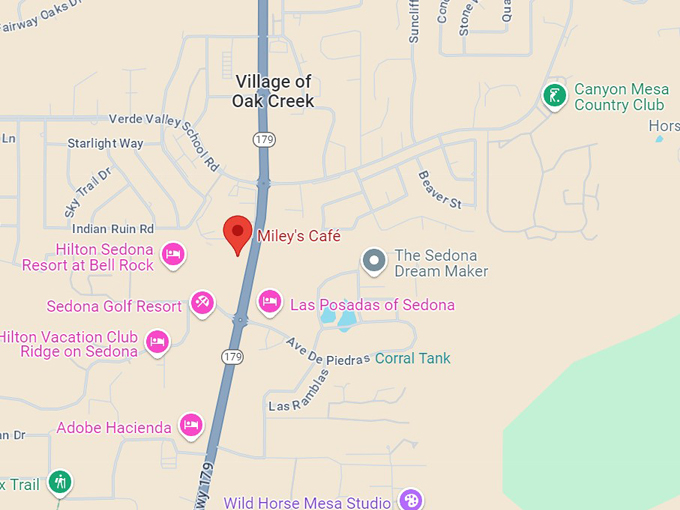 miley's café 10 map