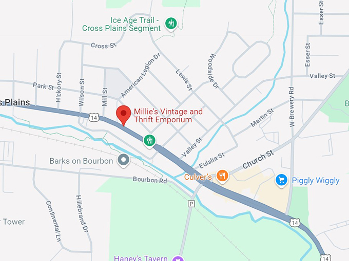 millie's vintage and thrift emporium 10 map