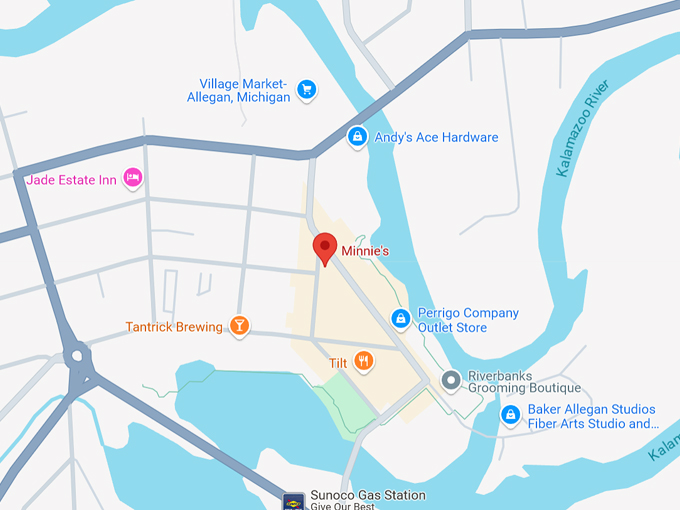 minnie's restaurant 10 map