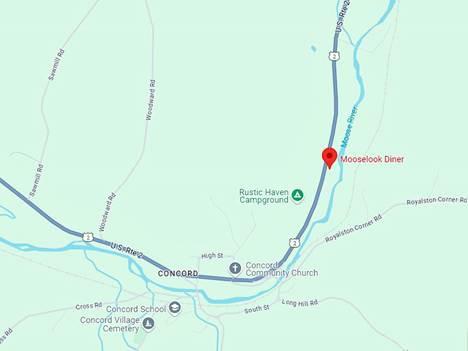 mooselook diner 10 map