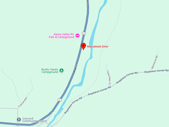 mooselook diner 10 map