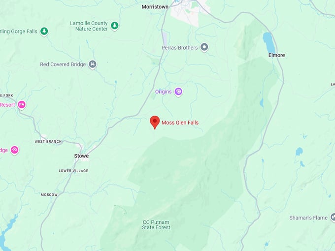 moss glen falls 10 map