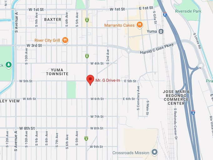 mr. g drive in 10 map