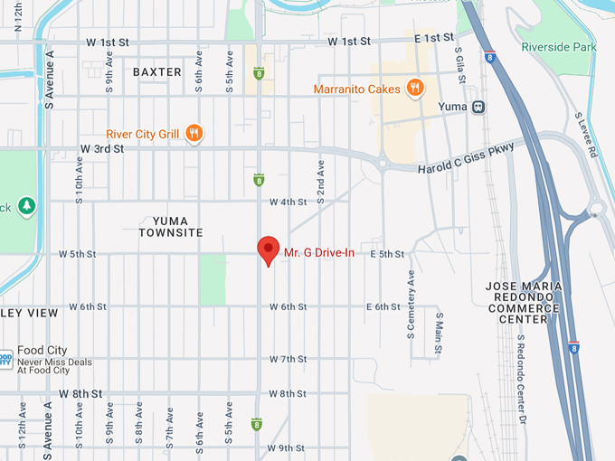 mr. g drive in 10 map