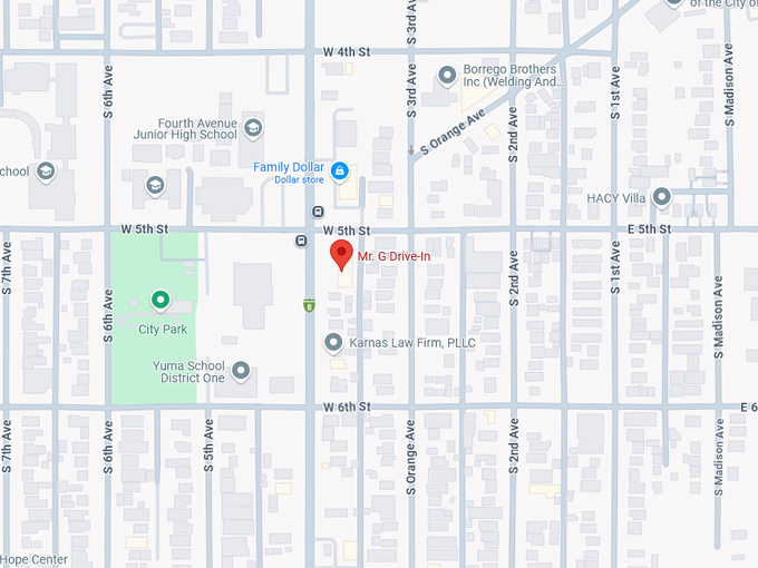 mr. g drive in 10 map