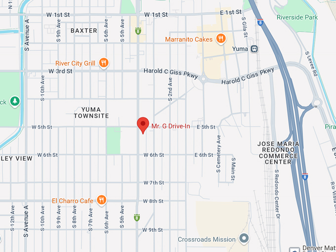 mr. g drive in 10 map