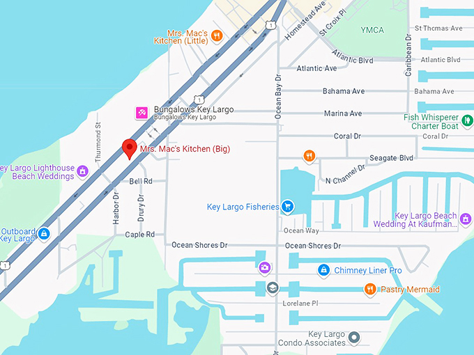 mrs. mac's kitchen map