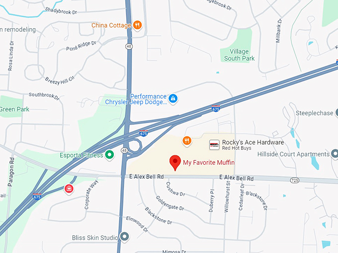 my favorite muffin map