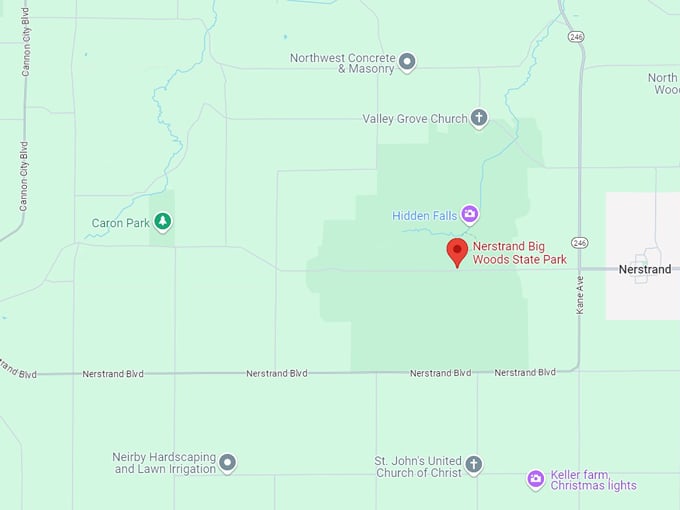 nerstrand big woods state park 10 map