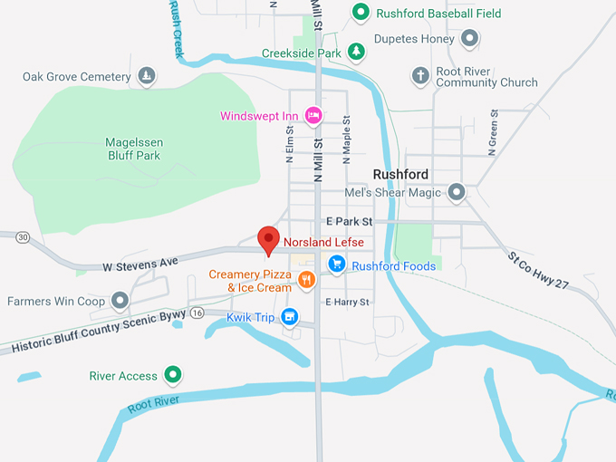 norsland lefse 10 map