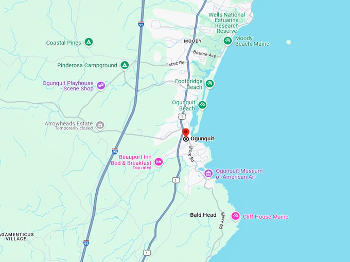 ogunquit, maine 10 map
