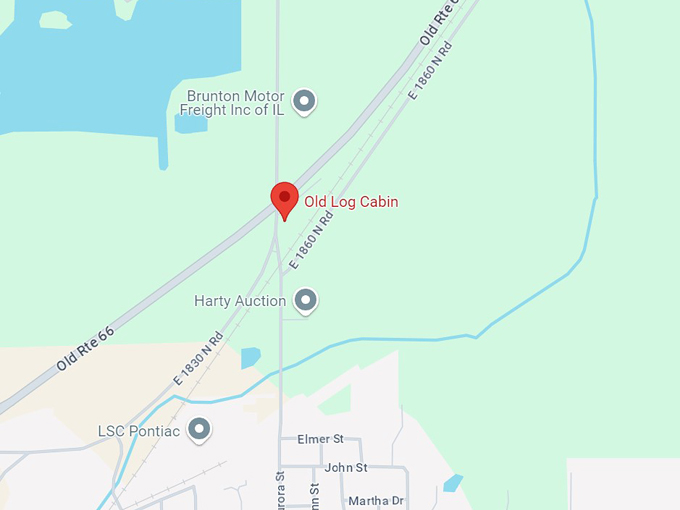 old log cabin 10 map