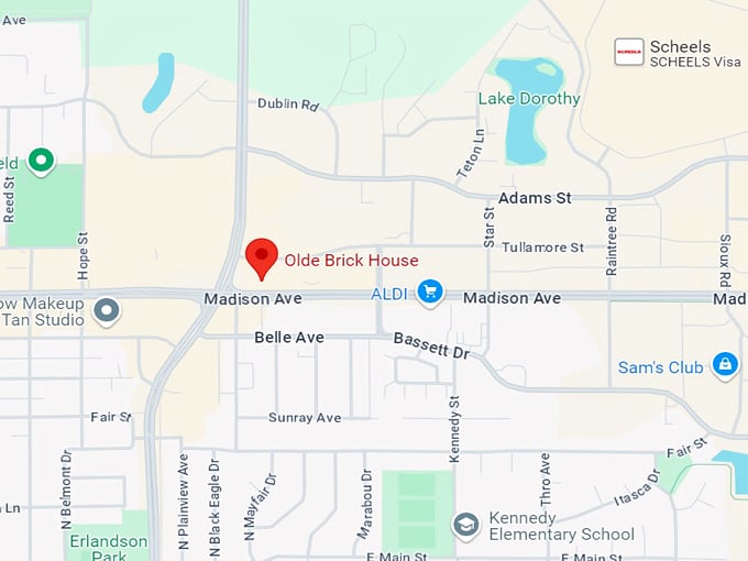 olde brick house 10 map