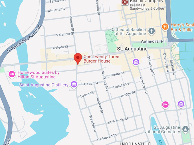 one twenty three burger house 10 map