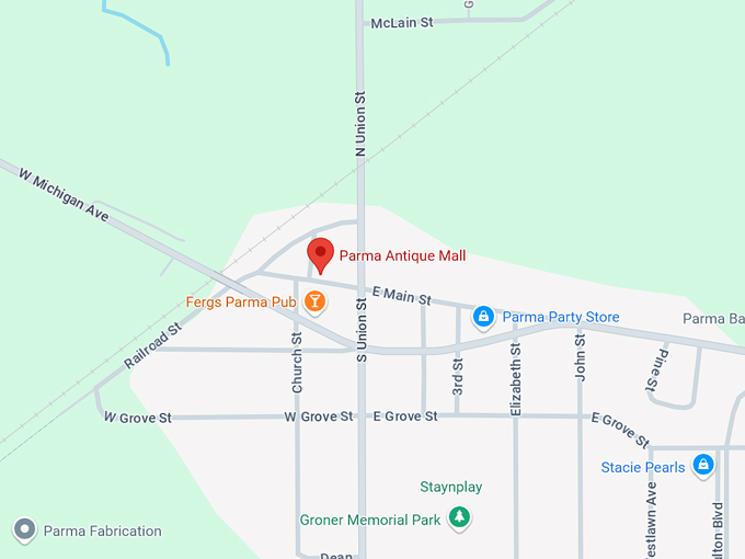 parma antique mall 10 map