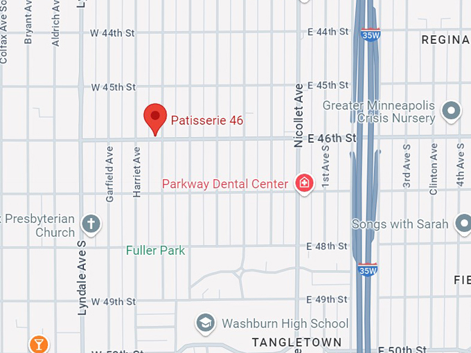 patisserie 46 minneapolis, mn 10 map