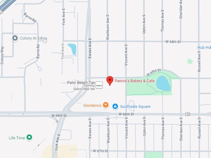 patrick's bakery & cafe 10 map